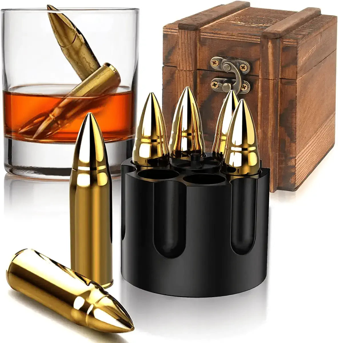 Bullet Whiskey Stone Gift Set — HittCraft Bullet Gifts